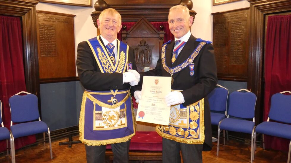 50th Anniversary celebration of Worshipful Brother James Sutcliffe PSGD ...