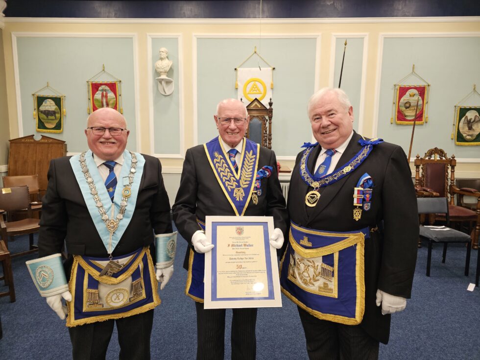Manchester Mason Celebrates 50 Years! F Michael Walker | The Provincial ...
