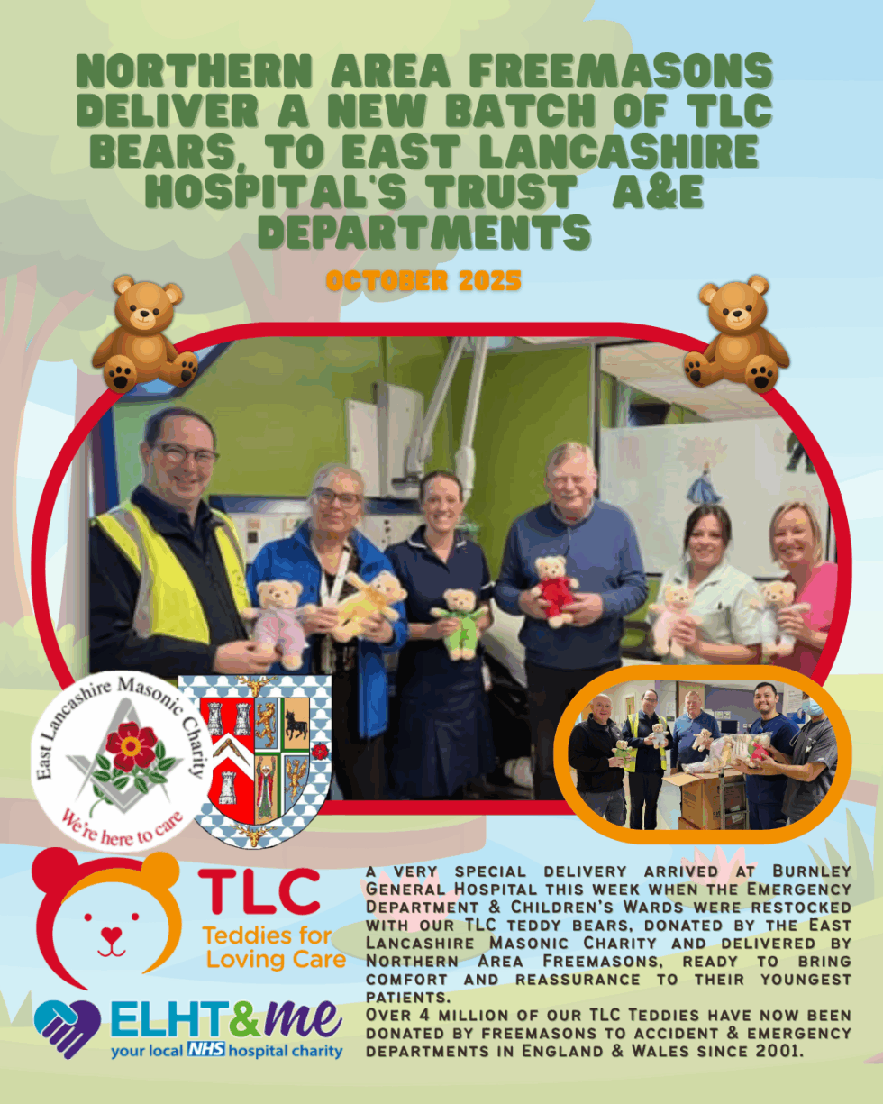 Northern Area Freemasons deliver more TLC Bears! | The Provincial Grand ...